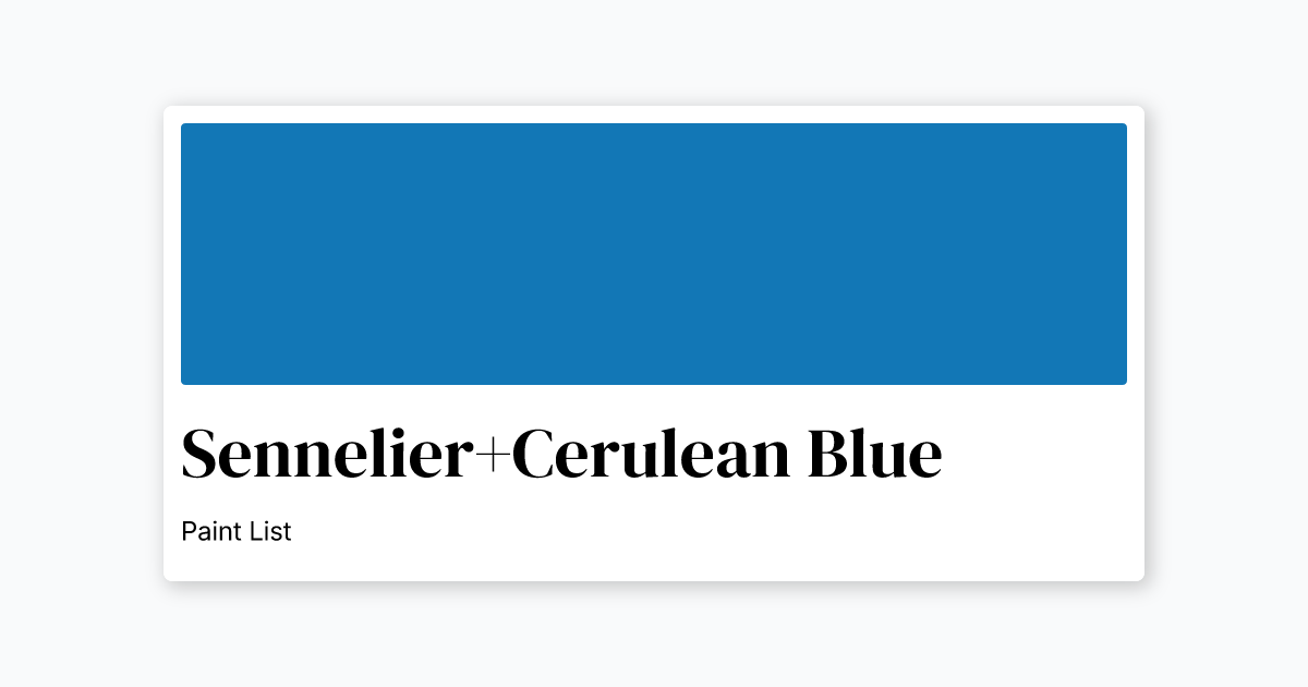 Sennelier Artist Oil Color Cerulean Blue